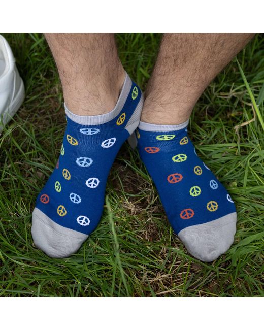 Peper Harow - Made in England Peace & Lux Taylor Trainer Socks Bundle in Blue for Men | Lyst UK