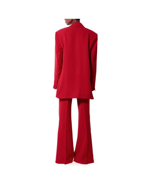 AGGI Blair Ribbon Oversize Blazer in Red | Lyst