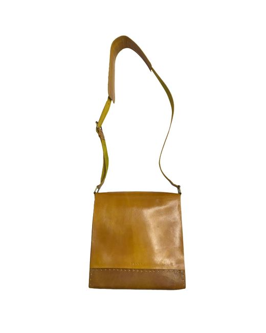 Zasta Studio Mustard Shoulder Assistant Two in Metallic | Lyst