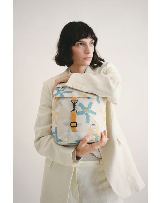Lefrik Scout Mini Backpack Daisy in White | Lyst