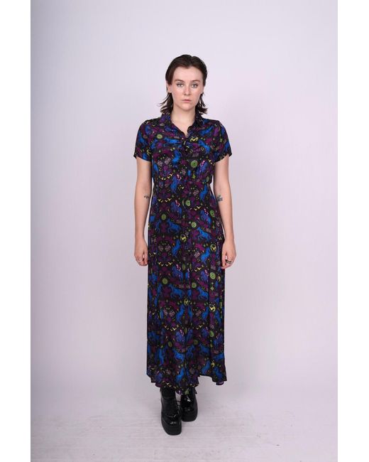 Any Old Iron Horses For Courses Collared Dress in Blue | Lyst UK