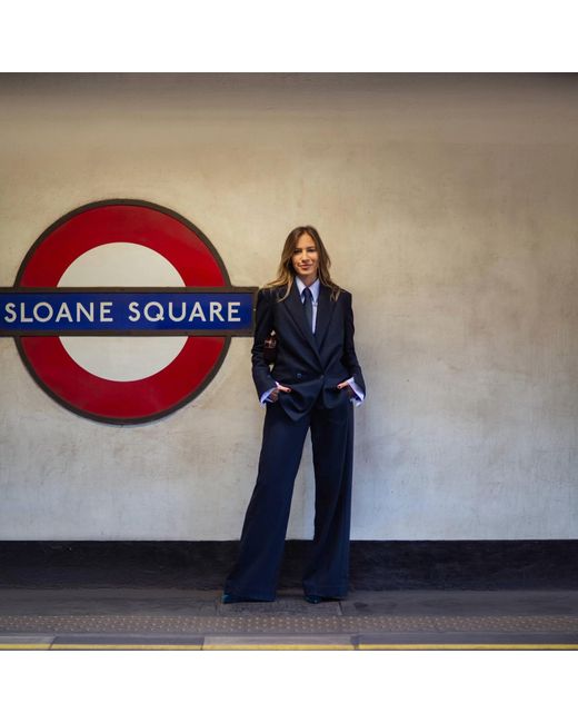 MIONÈ Chelsea Pants in Blue | Lyst