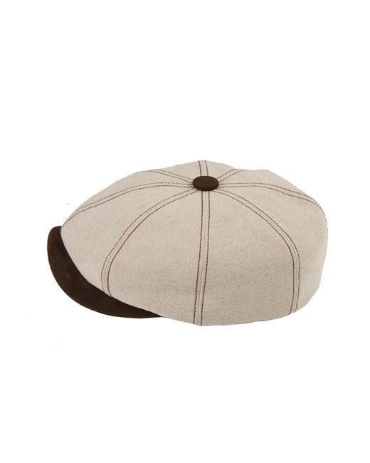 Dasmarca Hats Lucca Chalk Crape Linen Peaky Bakerboy Newsboy Summer Cap ...