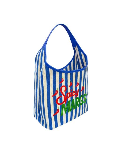 Lilly Loves Spicy Margs Striped Bag in Blue | Lyst UK
