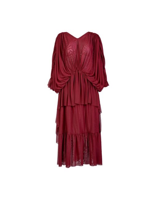 NUMBAT Verity Tulle Maxi Dress in Red | Lyst