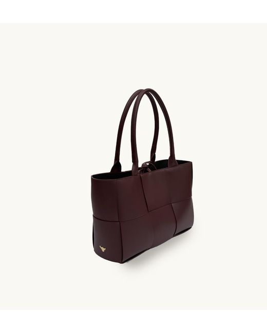Apatchy London The Tori Port Leather Tote in Red | Lyst