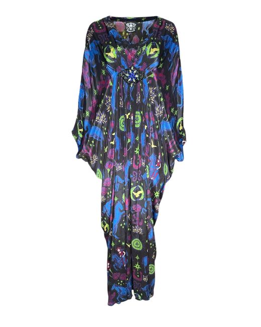 Any Old Iron Multicolored Cowgirls Are Forever Beaded Dress in Blue ...