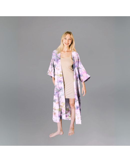 Yomisma Poppy Eco Luxe Robe in Pink | Lyst UK