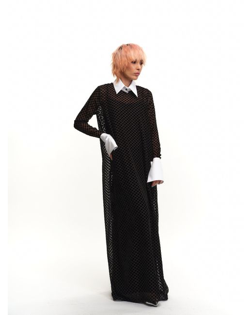 Clothes by Locker Room Layered Two-Tone Maxi Dress in Black | Lyst