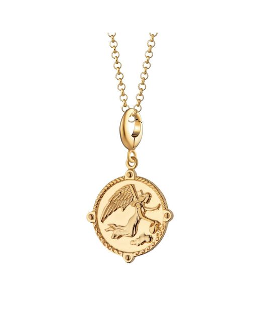 Lily Charmed Plated Goddess Of Communication Iris Charm Necklace in ...