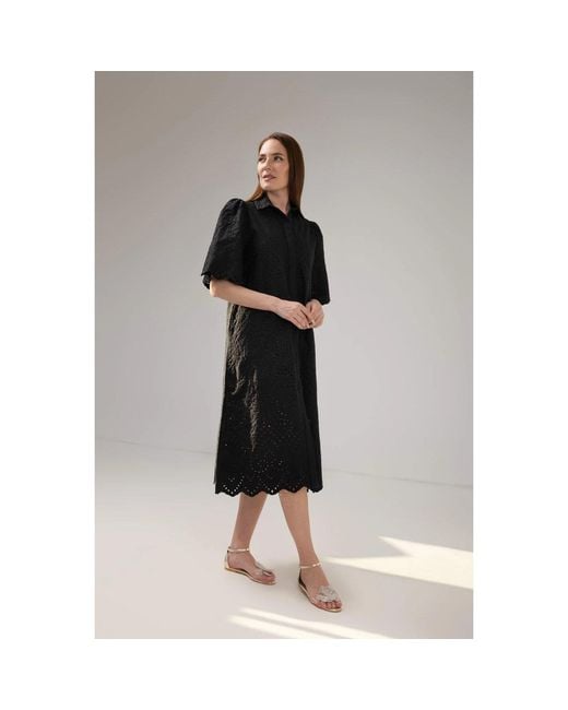 IZABELA MANDOIU Broderie Anglaise Midi Shirt Dress With Detachable ...