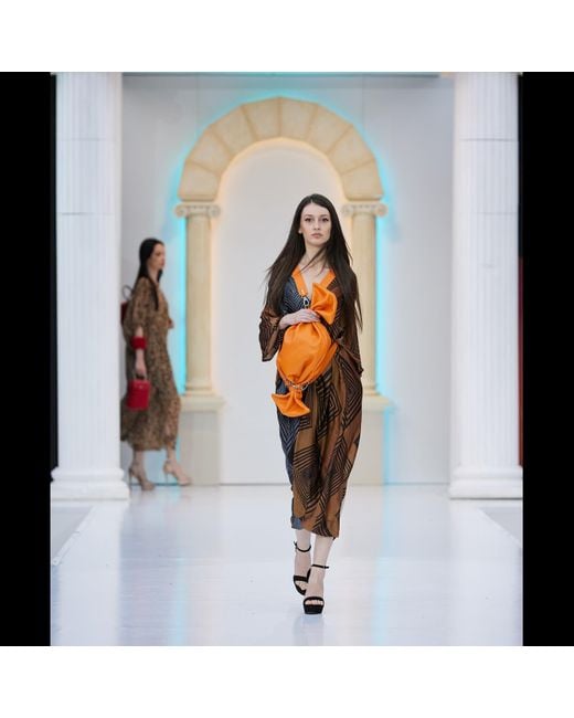 Laura Olaru Candy Leather Bag in Orange | Lyst