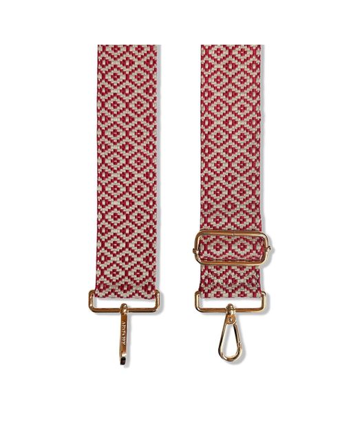 Apatchy London Cross-Stitch Strap in Red | Lyst