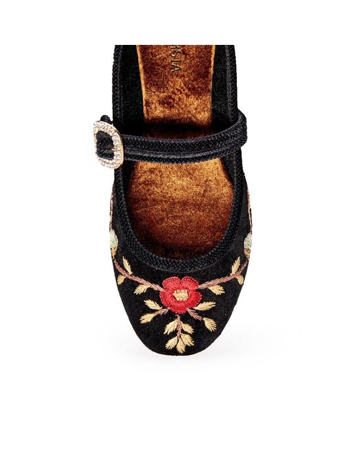 Fuchsia Shoes Paradise Mary Jane in Black | Lyst UK