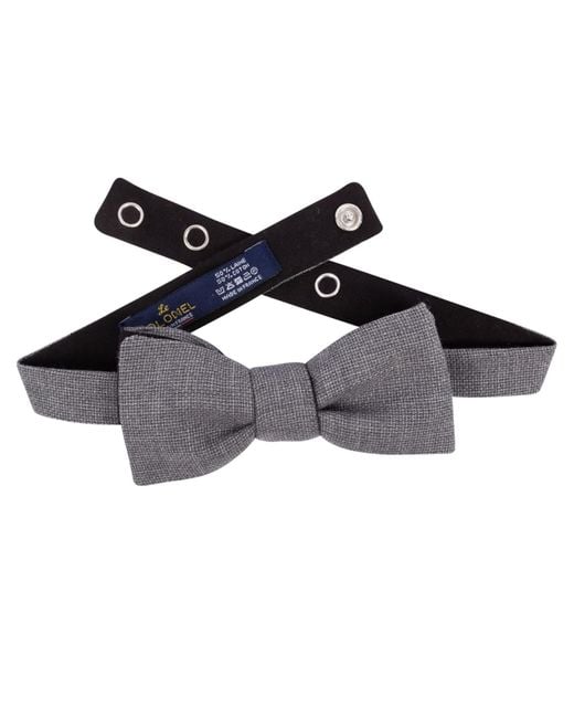 LE COLONEL Italian Wool Bow Tie in Grey for Men | Lyst UK