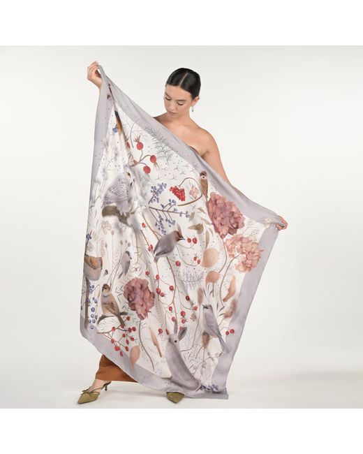 Silk&Soul Winter Scarf in Metallic | Lyst UK