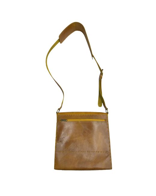 Zasta Studio Mustard Shoulder Assistant Two in Metallic | Lyst