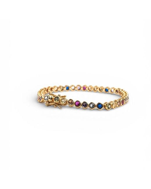 Miss Cecilia Tennis Bracelet in Metallic | Lyst UK