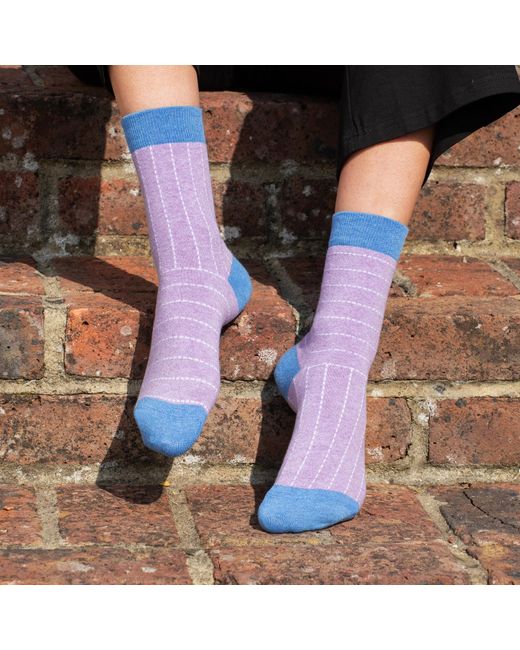 Peper Harow - Made in England Dash Socks in Purple | Lyst UK