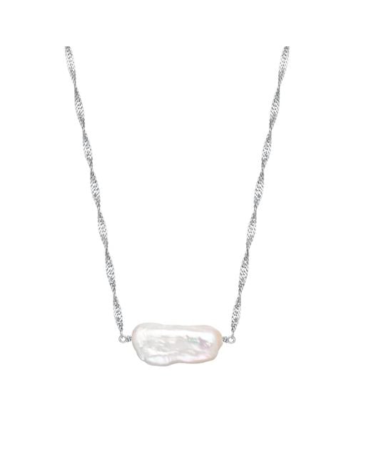 Scream Pretty Pearl Twist Chain Necklace in Metallic | Lyst UK