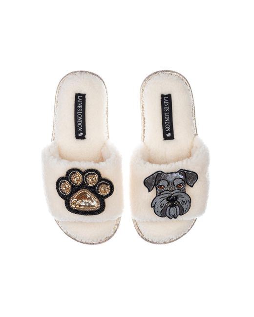 Laines London ' Teddy Towelling Slipper Sliders With Ernie The ...