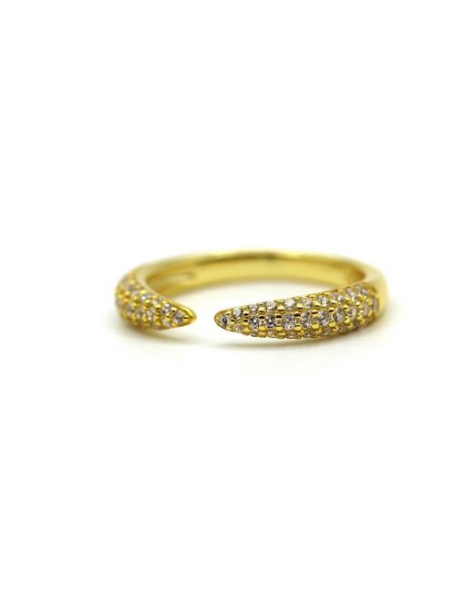 VicStoneNYC Fine Jewelry Open Cuff Ring With Lab Diamond in Yellow ...