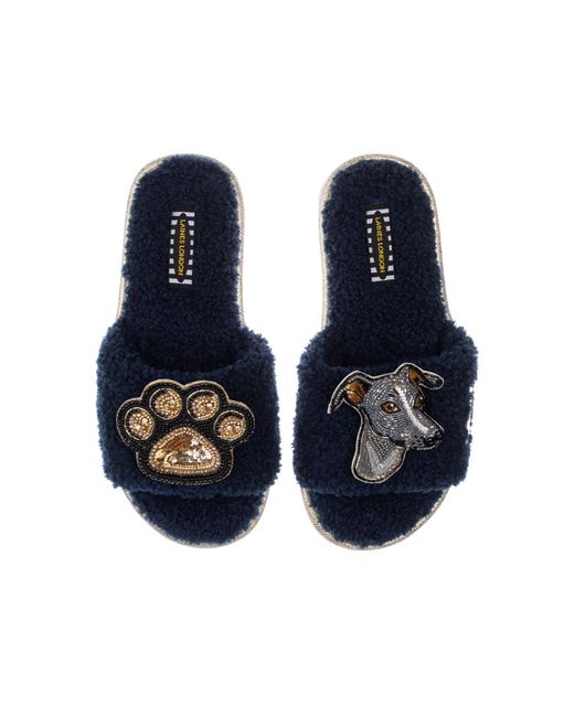 Laines London ' Teddy Toweling Slippers With Vinny The Italian ...
