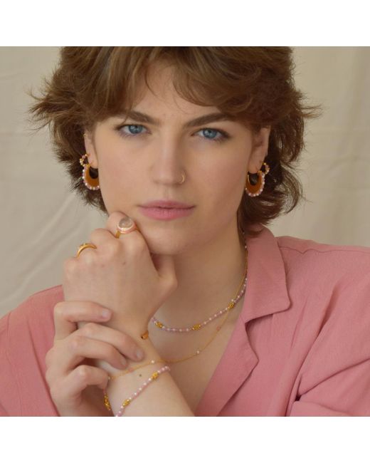 GEM BAZAAR Pink Sands Necklace | Lyst