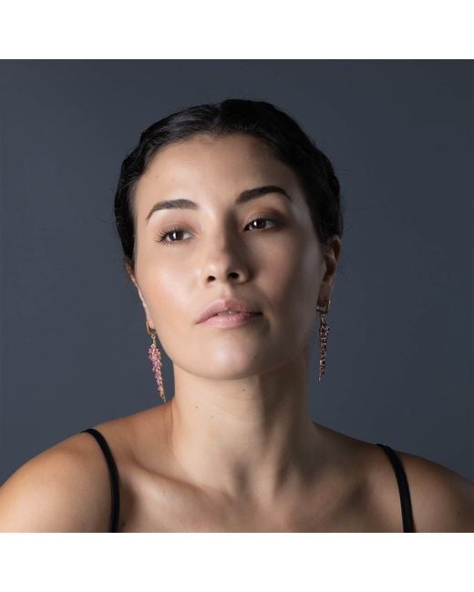 German Kabirski Tarina Handcrafted Earrings With Raw Spinel in Red ...