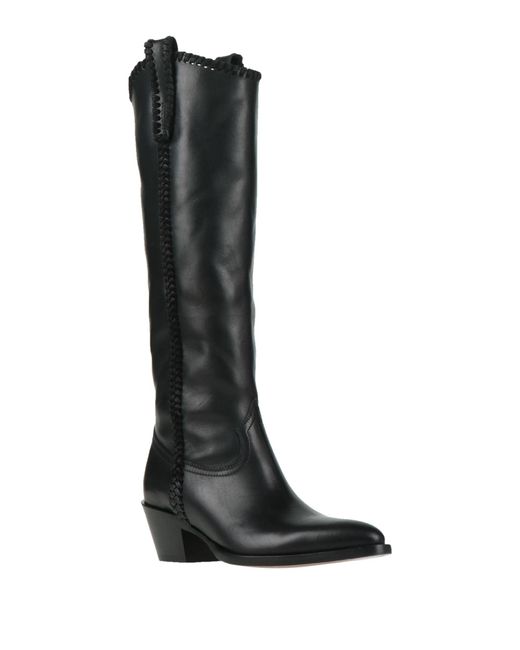 Buttero Boot Leather in Black | Lyst