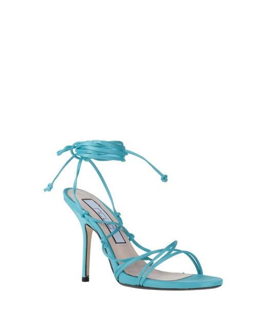NCUB Azure Sandals Textile Fibers in Blue | Lyst