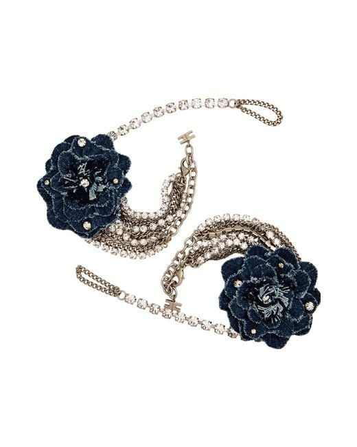 Elisabetta Franchi Ankle Bracelets in Blue | Lyst UK