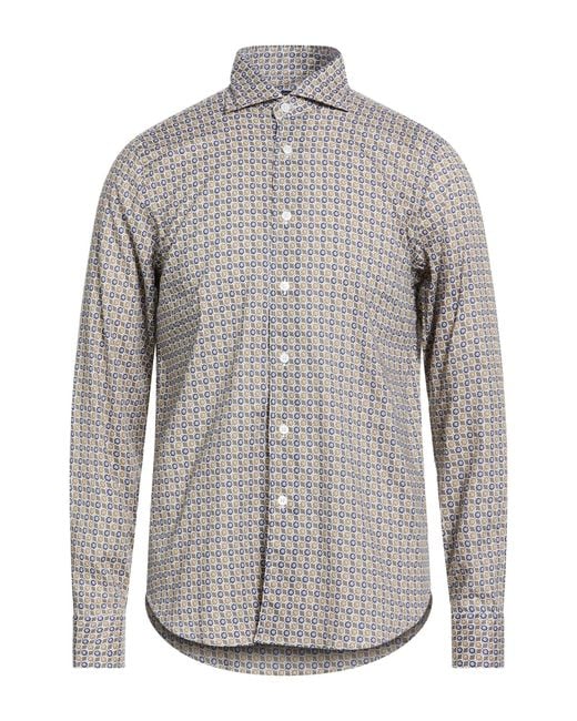 Fedeli Shirts in Grey for Men | Lyst UK