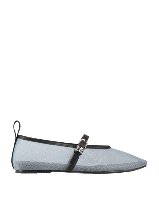 Rag & Bone Slate Ballet Flats Leather, Textile Fibers in White | Lyst