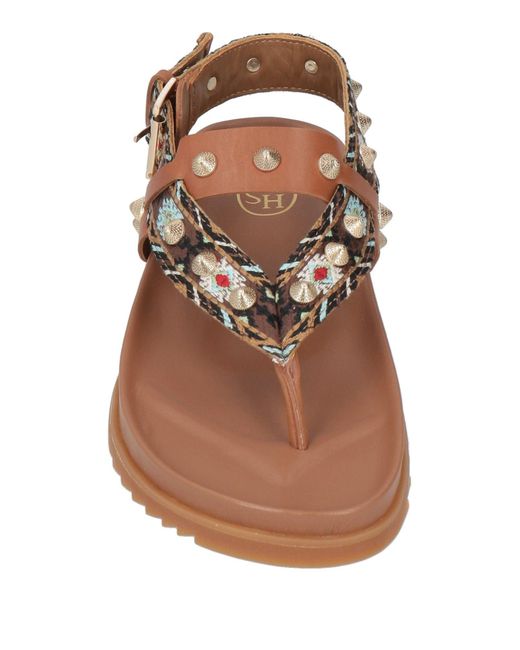 Ash Tan Thong Sandal Textile Fibers in Brown | Lyst