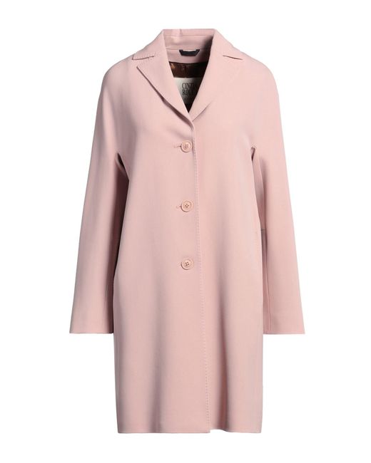 Cinzia Rocca Overcoat & Trench Coat Virgin Wool, Elastane in Pink | Lyst