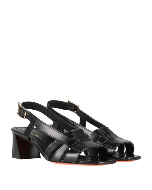Santoni Sandals in Black | Lyst