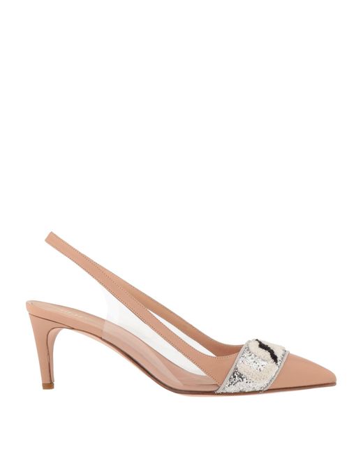 Red(V) Blush Pumps Leather, Textile Fibers in Pink | Lyst