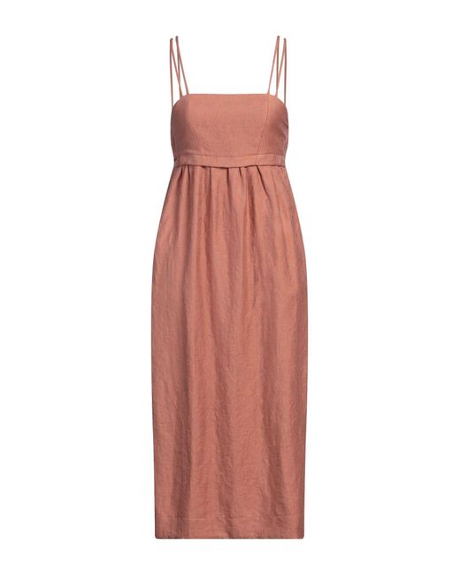 Tela Midi Dress in Pink | Lyst