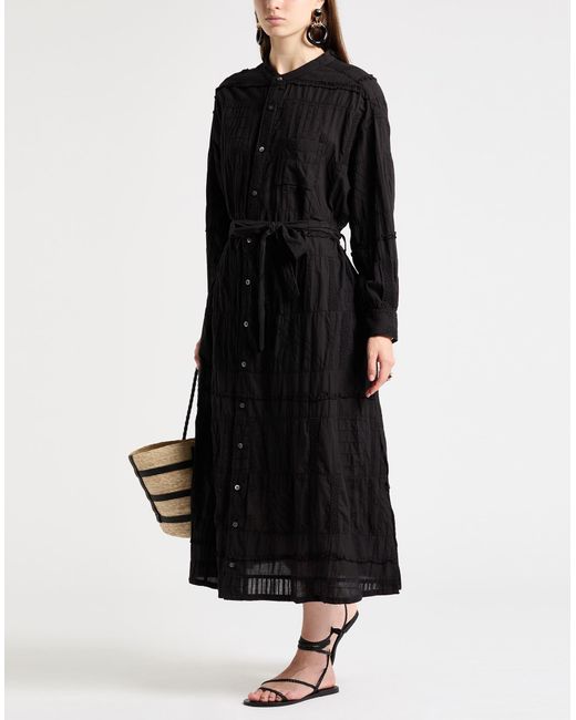 Engineered Garments Midi Dress Cotton in Black | Lyst UK
