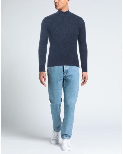 Gran Sasso Slate Turtleneck Virgin Wool, Polyamide in Blue for Men ...