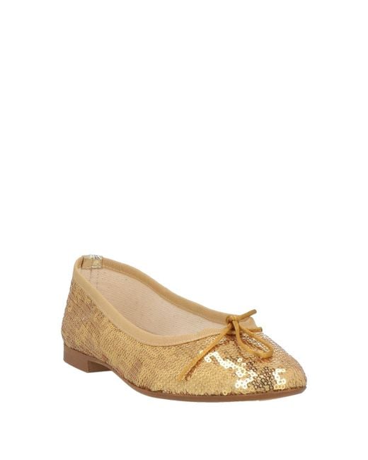 Divine Follie Ballet Flats Textile Fibers in Natural | Lyst UK