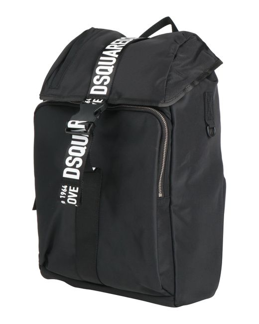 DSquared² Backpack Textile Fibers in Black for Men | Lyst