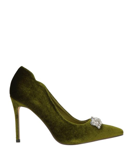 Menbur Pumps Textile Fibers in Green | Lyst