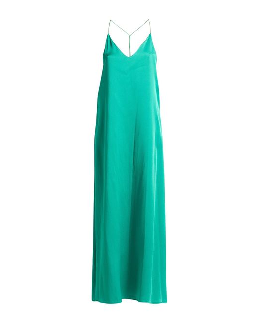 THE NINA STUDIO Maxi Dress Silk in Green | Lyst UK