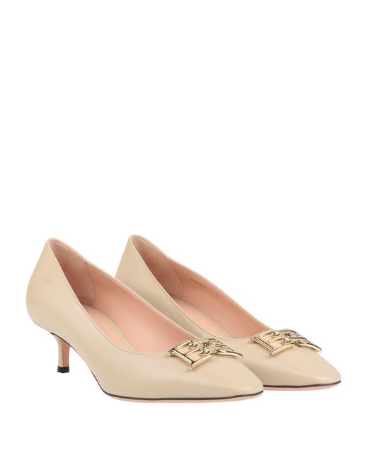 Bally Sand Pumps Calfskin in Natural | Lyst