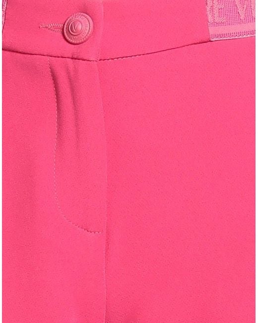 Versace Jeans Couture Fuchsia Pants Polyester, Elastane in Pink | Lyst