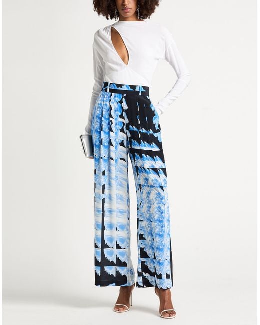 KATERIN THEYS Pants Silk in Blue | Lyst UK