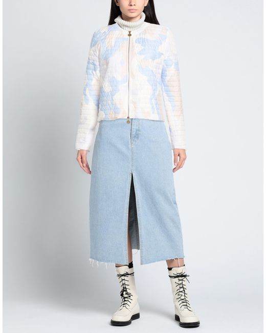 LUCKYLU Milano Light Puffer Polyester in Blue | Lyst UK