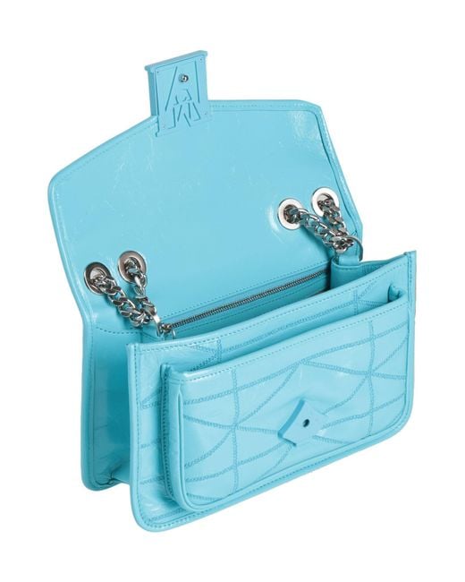 MCM Cross-Body Bag Leather in Blue | Lyst